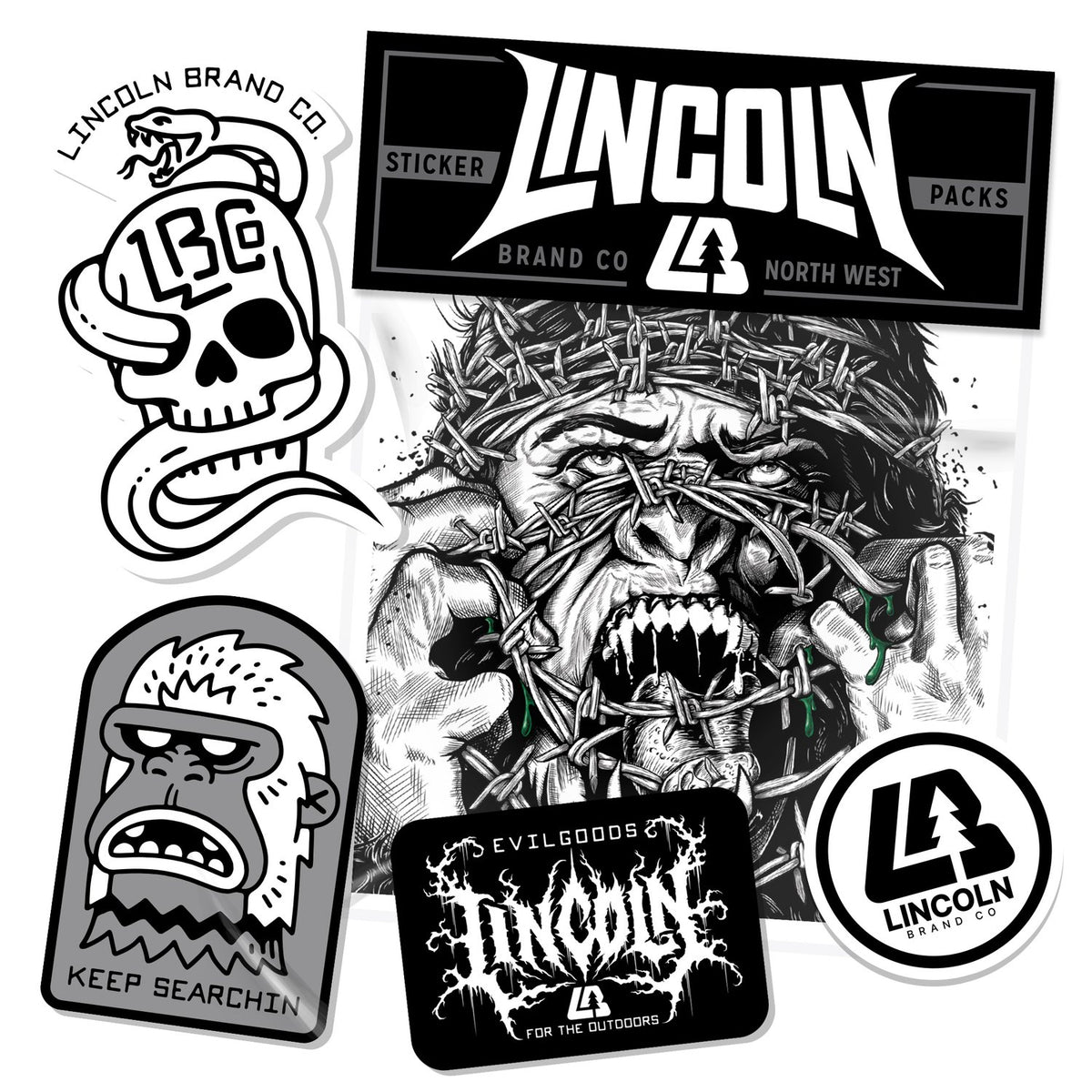 Dark Divide Sticker Pack – Lincoln Gear