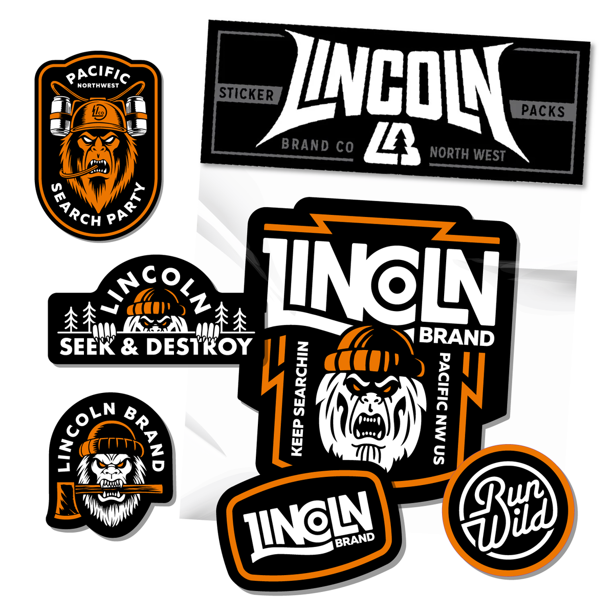 Lincoln Brand Sticker Pack – Lincoln Gear