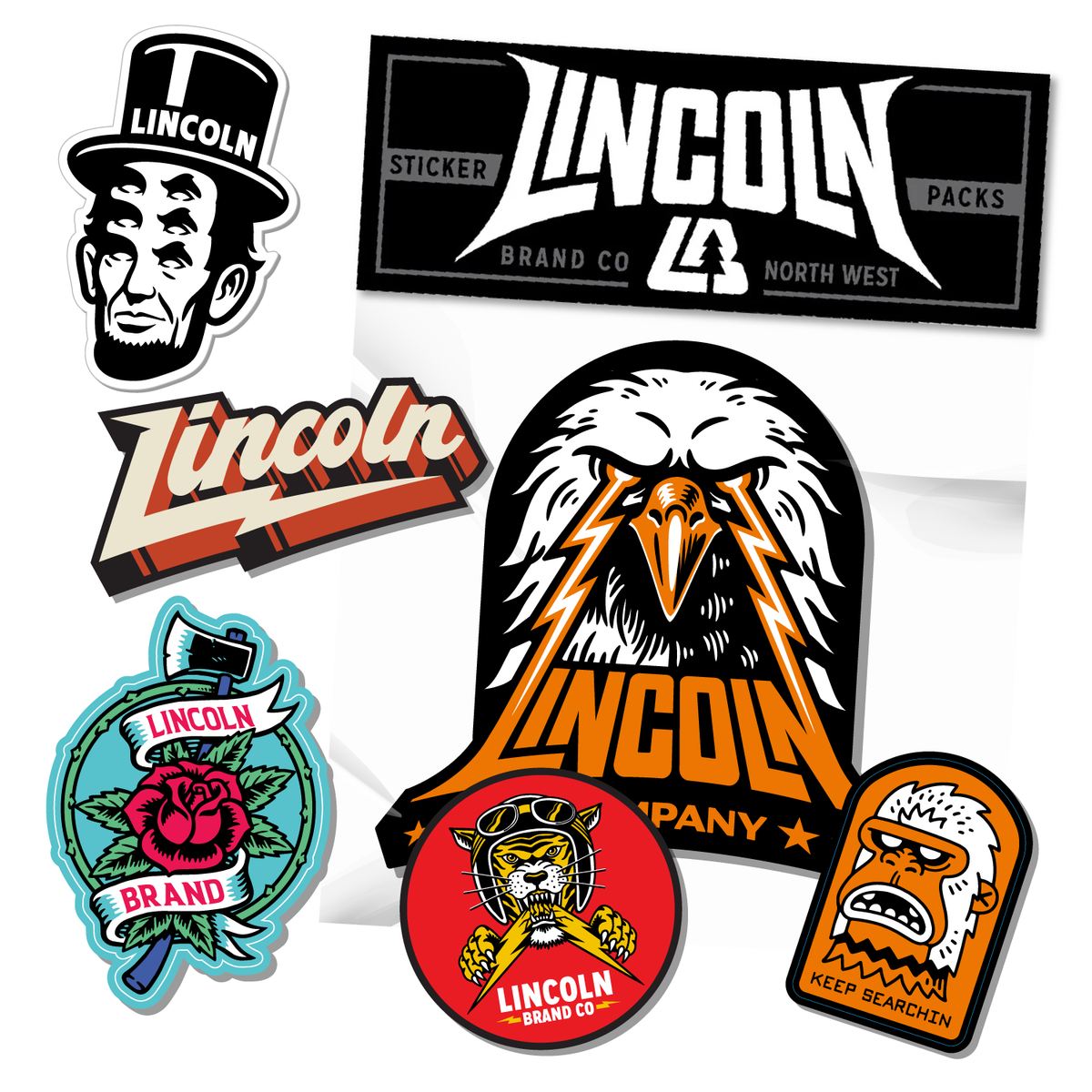 Old Skool Sticker Pack – Lincoln Gear