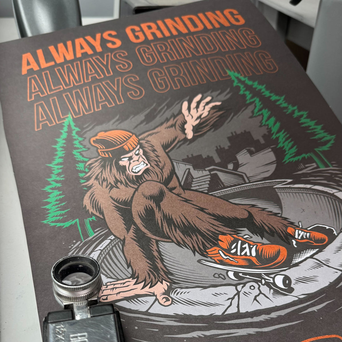 Print Design Academy x Lincoln Always Grinding Poster – Lincoln Gear